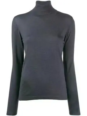 Brunello Cucinelli Roll-neck Fitted Sweater - Blue