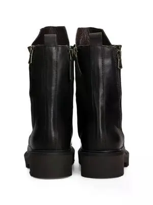 JULIE DEE Lace-up Side-zip Boots