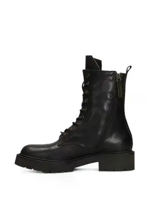 JULIE DEE Lace-up Side-zip Boots
