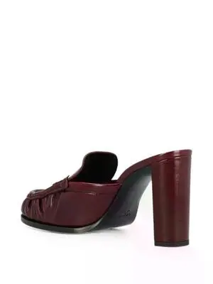 Saint Laurent Le Loafer Mules In Smooth Leather