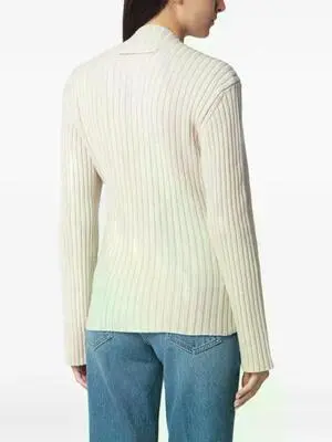 Victoria Beckham Ribbed Side-slit Sweater