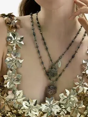 SEVAN BIÇAKÇI Large Seahorse Padlock Pendant