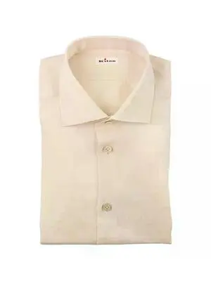 Kiton Linen Button-up Shirt - Neutrals