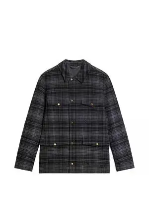 Woolrich Checked Shirt Jacket - Grey