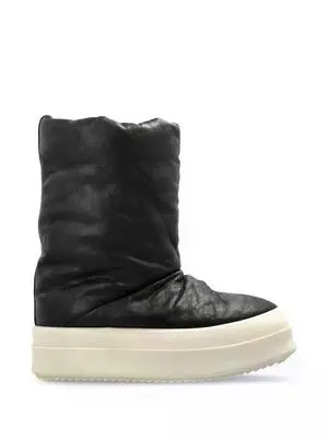 Rick Owens Mega Bumper Lunar Leather Ankle Boots