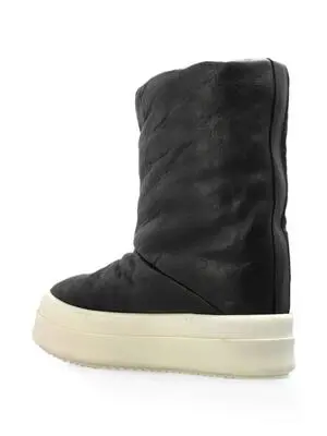 Rick Owens Mega Bumper Lunar Leather Ankle Boots