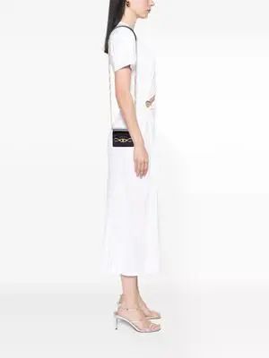 Celine 2020 Mini Smooth Calfskin Triomphe Maillon Wallet On Chain Crossbody Bag - Black