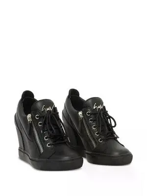 GIUSEPPE ZANOTTI Wedge-heel Zip-detail Sneakers