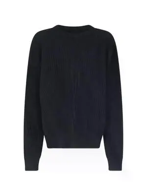 Rick Owens Ribbed-knit Crew-neck Sweater - Black