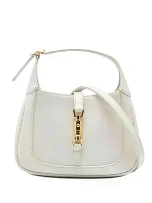 Gucci 2016-2026 Mini Calfskin Jackie 1961 Crossbody Bag - White