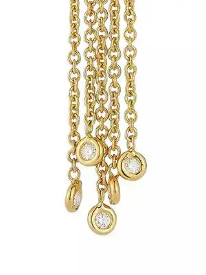 TANYA FARAH Medium Butterfly Wing Diamond Drop Earrings