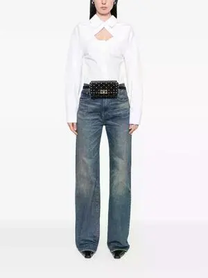Valentino Garavani 2000-2017 Lambskin Rockstud Spike Belt Bag