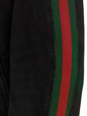 Gucci Cotton Denim Biker Jacket With Web