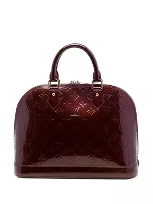 LOUIS VUITTON 2011 Monogram Vernis Alma Pm Handbag - Red