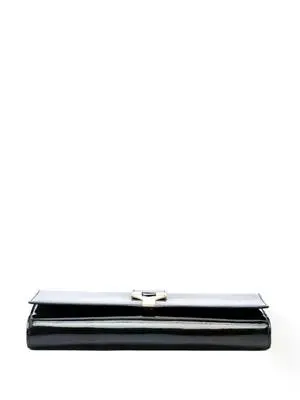 Saint Laurent Patent Chyc Ligne Clutch Bag - Black