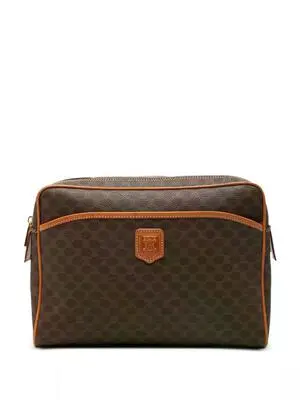 Celine 1996 Macadam Coated Canvas Clutch Bag