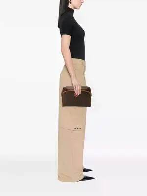 Celine 1996 Macadam Coated Canvas Clutch Bag