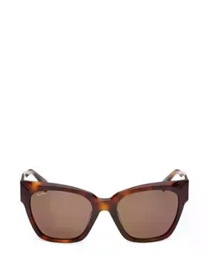 Max Mara Tortoiseshell-effect Cat-eye Sunglasses