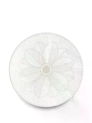 Christofle Malmaison Impériale Geometric-pattern Floral-print Plate
