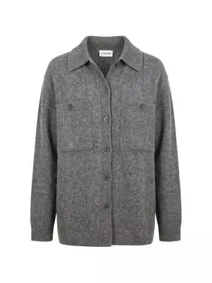P.a.r.o.s.h Button-up Chest-pocket Cardigan - Grey