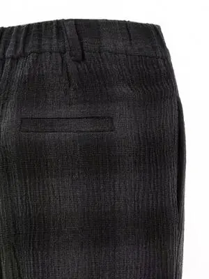 TELA Asymmetrical Check-pattern Trousers