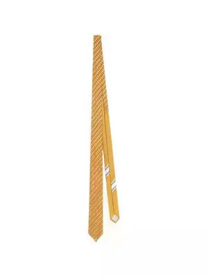 Dries Van Noten Silk Tie - Yellow
