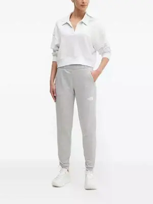 Dkny Logo-embroidered Dropped-shoulder Sweater - Grey