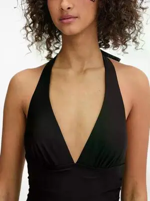 Dkny Halterneck Ruched Swimsuit