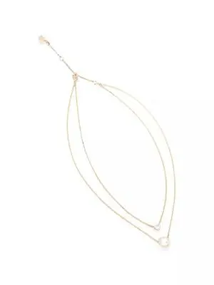 Dkny Layered Crystal-embellished Necklace - Gold