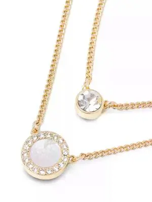 Dkny Layered Crystal-embellished Necklace