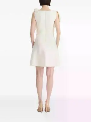 Oscar De La Renta Draped Knitted Mini Dress
