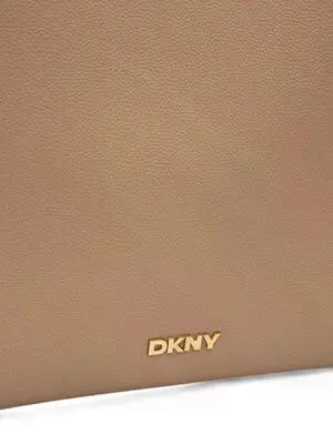 Dkny Extra Large Paula Logo-plaque Pebbled Tote Bag