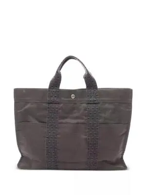 Hermès Hermès 20th Century Canvas Fourre Tout MM Tote Bag Grey