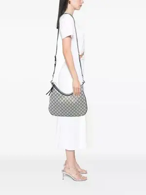 Gucci 2016-2026 Large Gg Supreme Web Attache Crossbody Bag - Neutrals