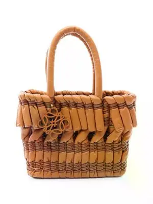 Loewe 2010-2026 Small Nappa Tubular Basket Tote Bag - Brown
