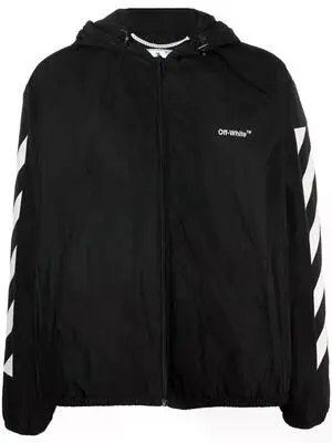 Off-White Diag Logo-print Windbreaker - Black