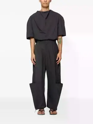AMOMENTO Pocket-detail Work Trousers