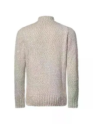 Eleventy Zip-up Chunky-knit Sweater