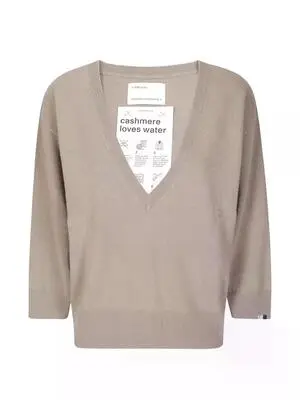 Extreme Cashmere Pearl V-neck Sweater - Neutrals