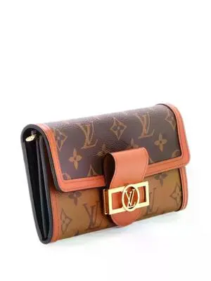 LOUIS VUITTON Sarah Dauphine Wallet Reverse Monogram Canvas Small Wallets