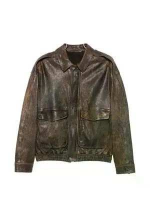 SALVATORE SANTORO Distressed-effect Jacket - Brown