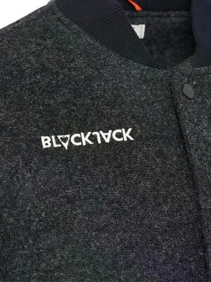 BLACKJACK Logo-embroidered Varsity Jacket
