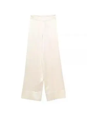JOSEPH Dijon Elasticated Waistband Palazzo Pants - Neutrals