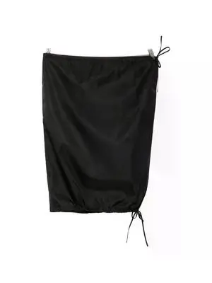 Prada Drawstring-hem Midi Skirt - Black