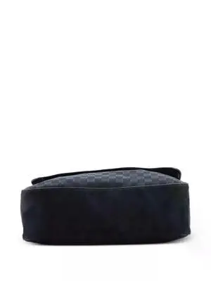 Gucci Gg Canvas Web Strap Flap Messenger Bag