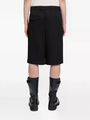ANN DEMEULEMEESTER Pleated Wide-leg Bermuda Shorts