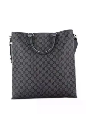 Gucci Ophidia Convertible Gg Coated Canvas Medium Tote Bag - Grey