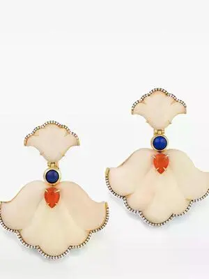 SILVIA FURMANOVICH Jarina Dervish Multi-stone Earrings - Neutrals