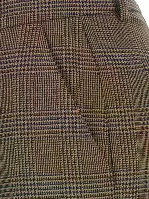 P.a.r.o.s.h Check-pattern Wide-leg Trousers