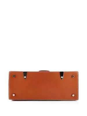 Goyard Saigon Top Handle Bag Coated Canvas With Leather Pm Satchel - Brown